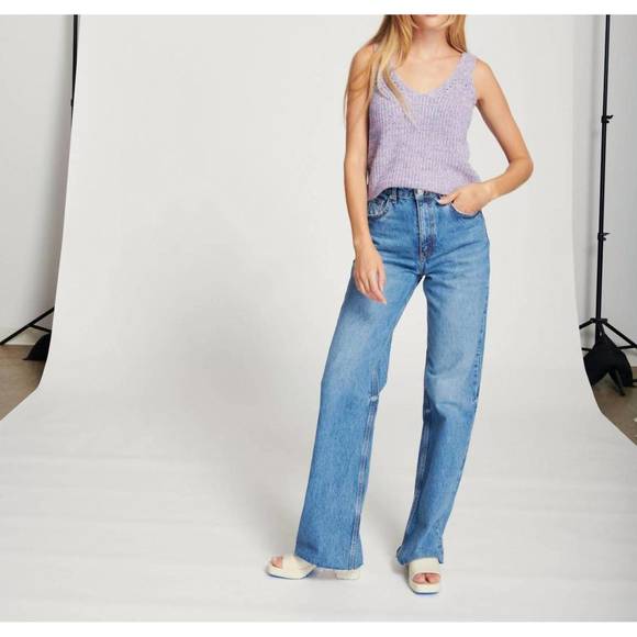 Line | Tops | New Line Peta Knit Tank In Italian Aster | Poshmark